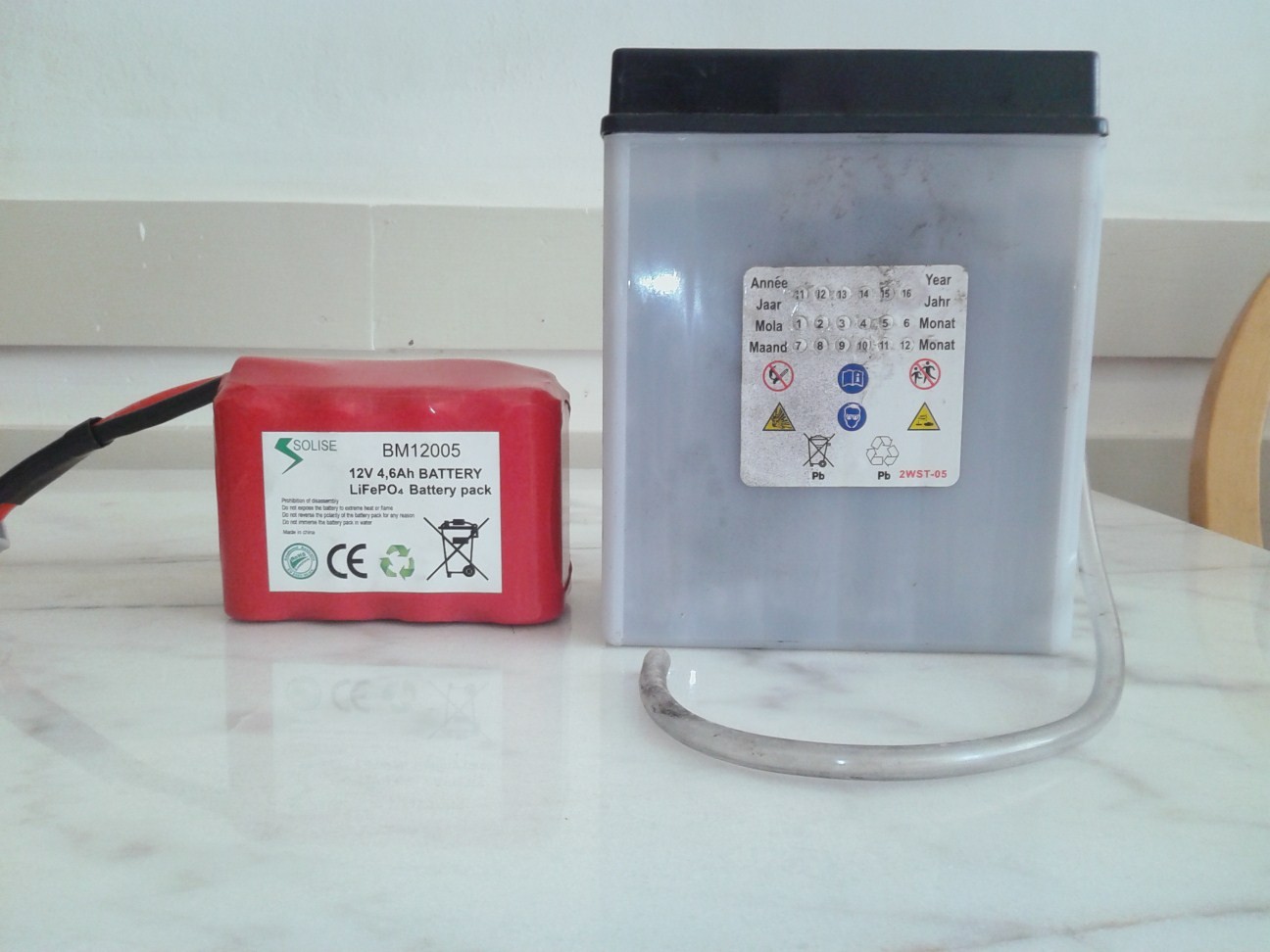 Batterie solise LiFePO4 (350-750cm3) Solise